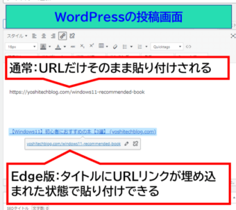 【edge】URLのコピー・貼り付け方や設定変更方法｜リンクをタイトル付とテキストのみで使い分ける